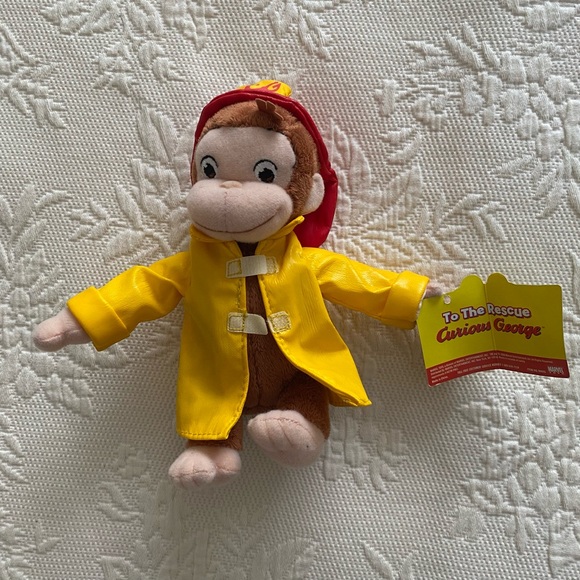 Marvel | Toys | Curious George Mini Firefighter Stuffed Animal | Poshmark
